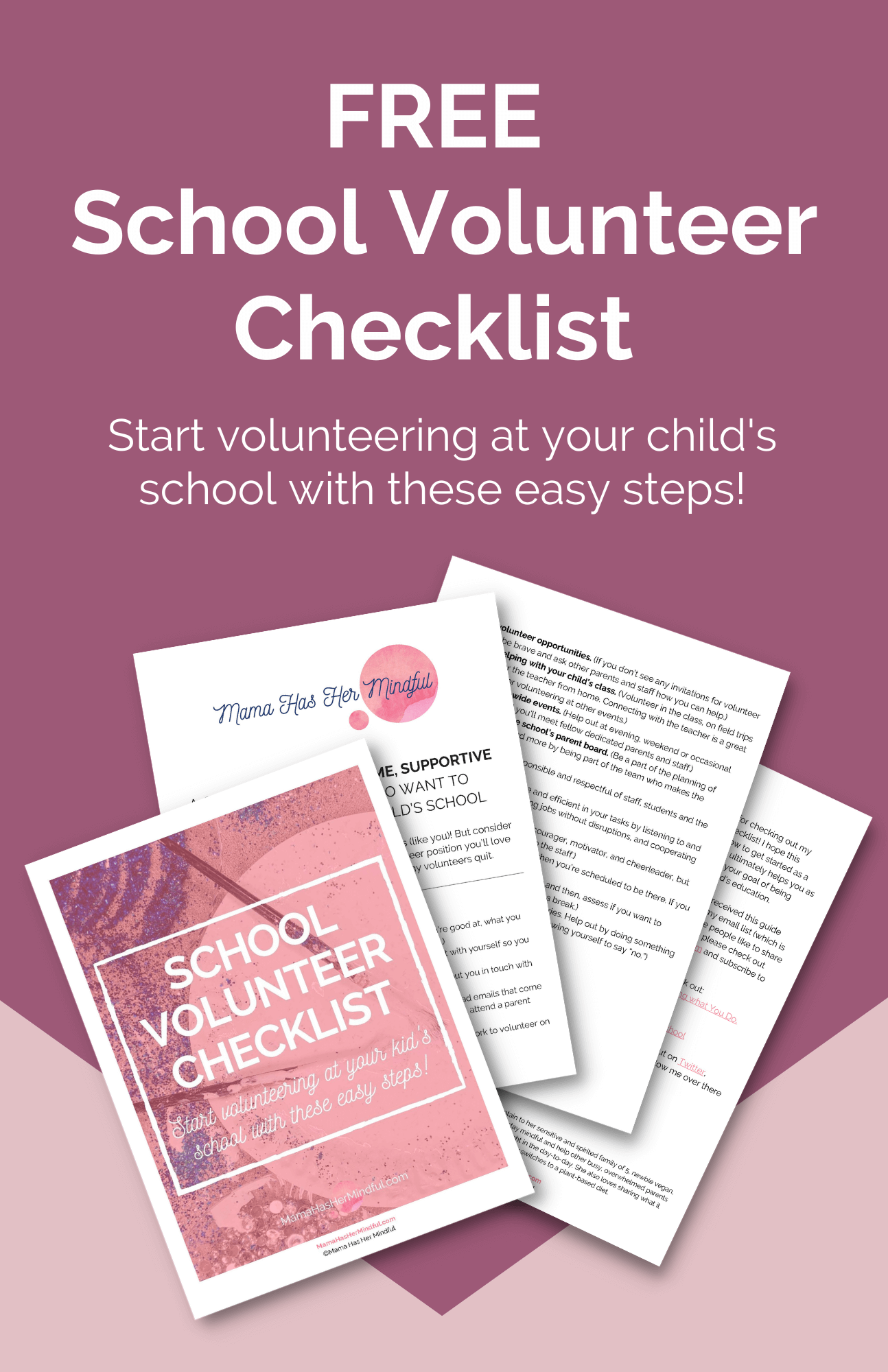 Hero Image for Volunteer Checklist (1) | Mama Has Her Mindful